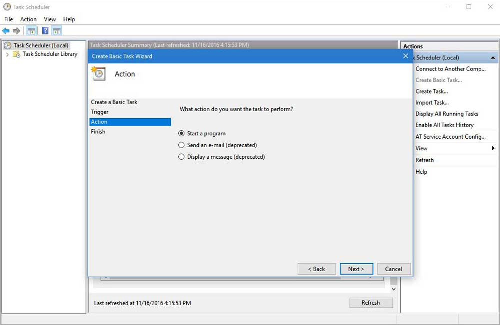 Step 4 Set the Program and Arguments